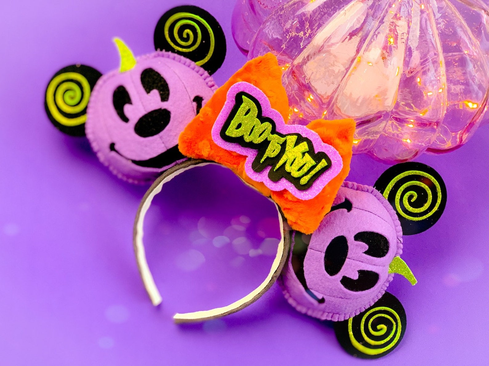 Mickey Ears Boo to You! Not so Scary Halloween Party Black and Purple ...
