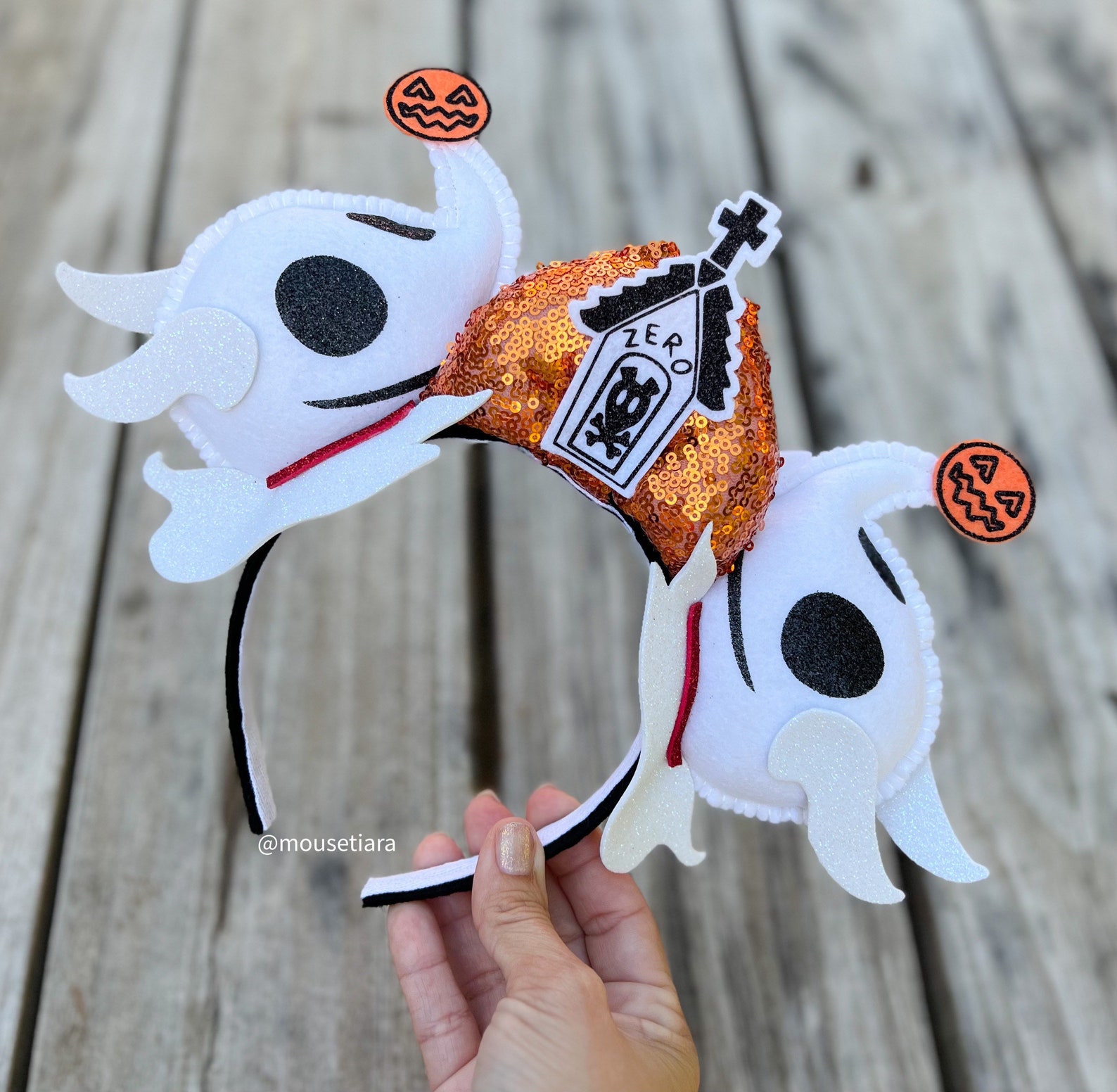 Disney Ears Nightmare Before Christmas Ears Zero Ears - Etsy