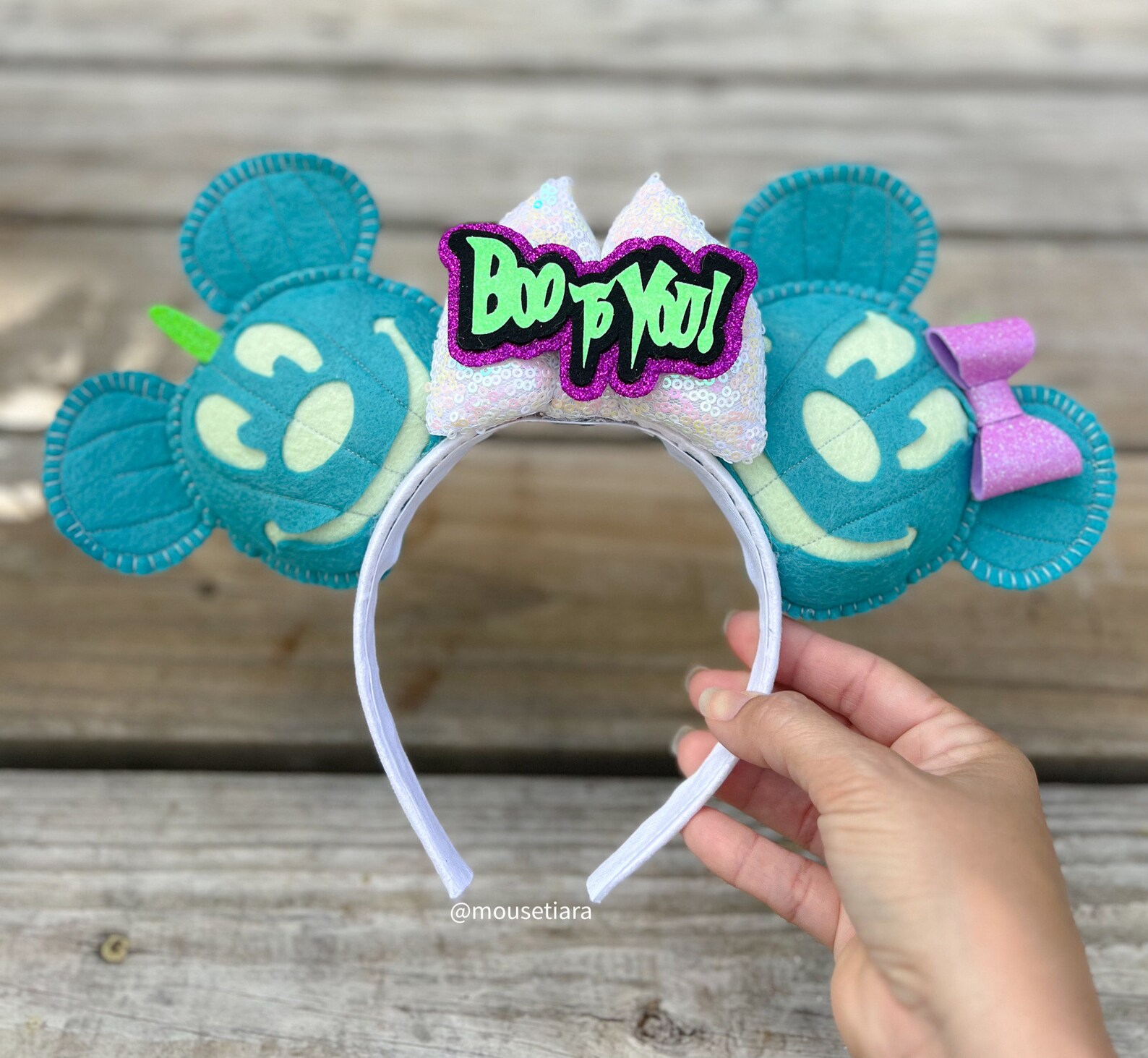 Mickey Ears Boo to You! Not so Scary Halloween Party Teal Pumpkin ...