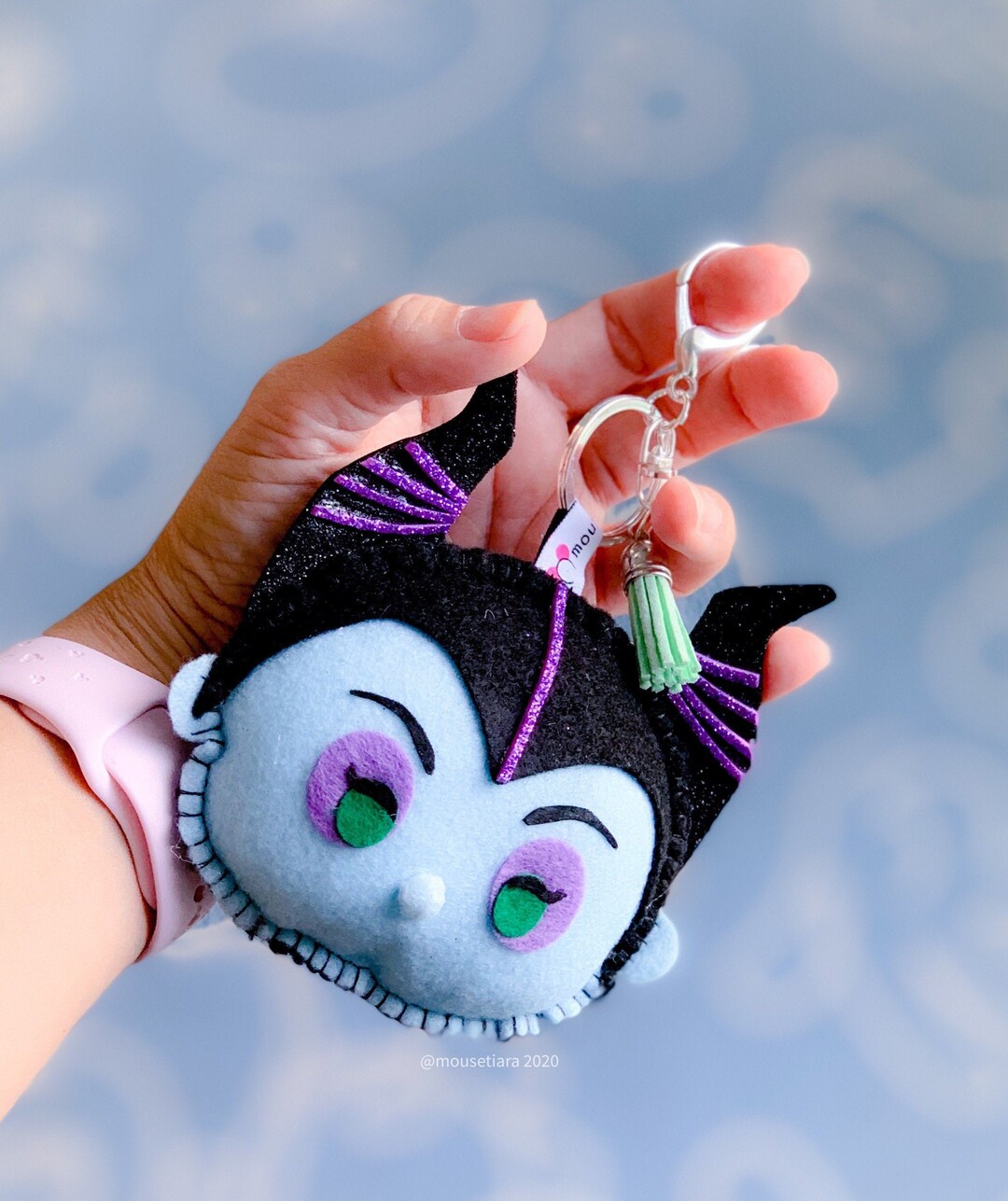 Maleficent Disney Villain Keychain | Hand Made Disney Mickey Mouse Ears ...