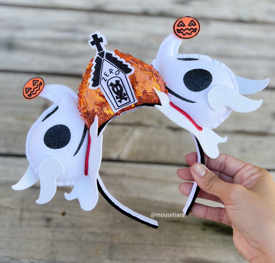 Disney Ears Nightmare Before Christmas Ears Zero Ears - Etsy