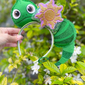 Mickey Ears Tangled Pascal the Chameleon Inspired Mickey Mouse | Etsy