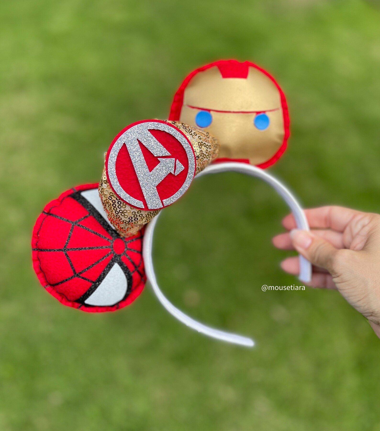Mickey Ears Marvel Avengers Campus Spiderman Ironman Spider Man Iron ...