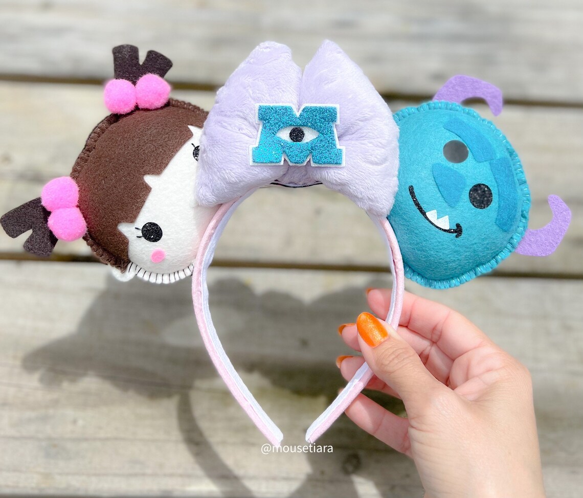 Mickey Ears Monsters Inc Sully Smiling Boo Mike Mickey Mouse - Etsy