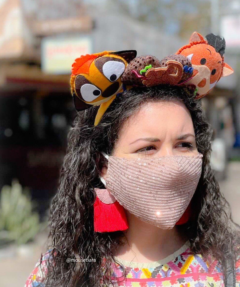 Mickey Ears Lion King Pumba Timon Mouse Ears Headband Jungle - Etsy