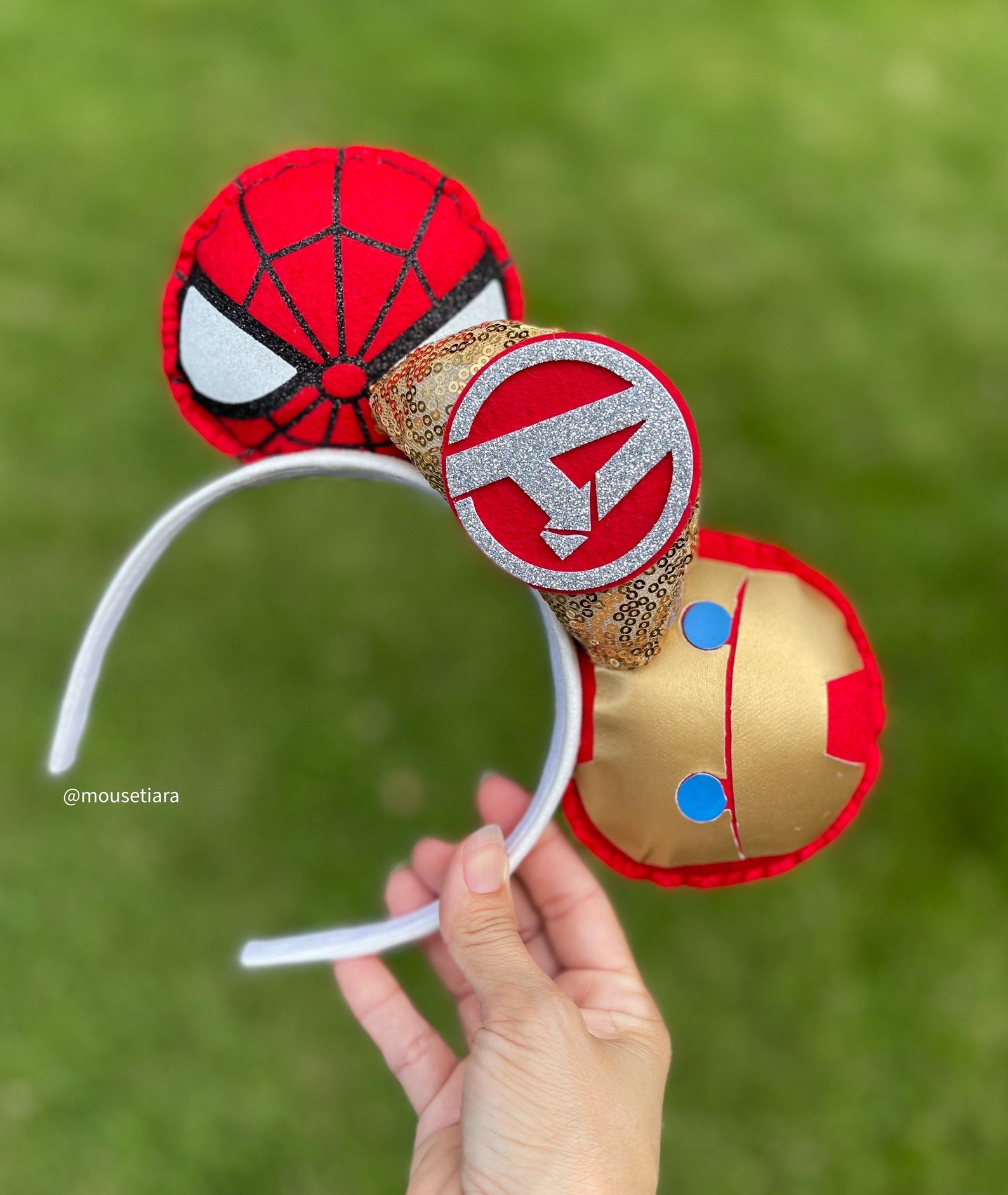 Mickey Ears Marvel Avengers Campus Spiderman Ironman Spider Man Iron ...