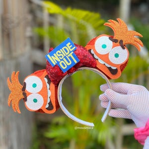 Inside Out Anxiety Mickey Ears Anxiety Envy Joy Sadness Embarrassment ...