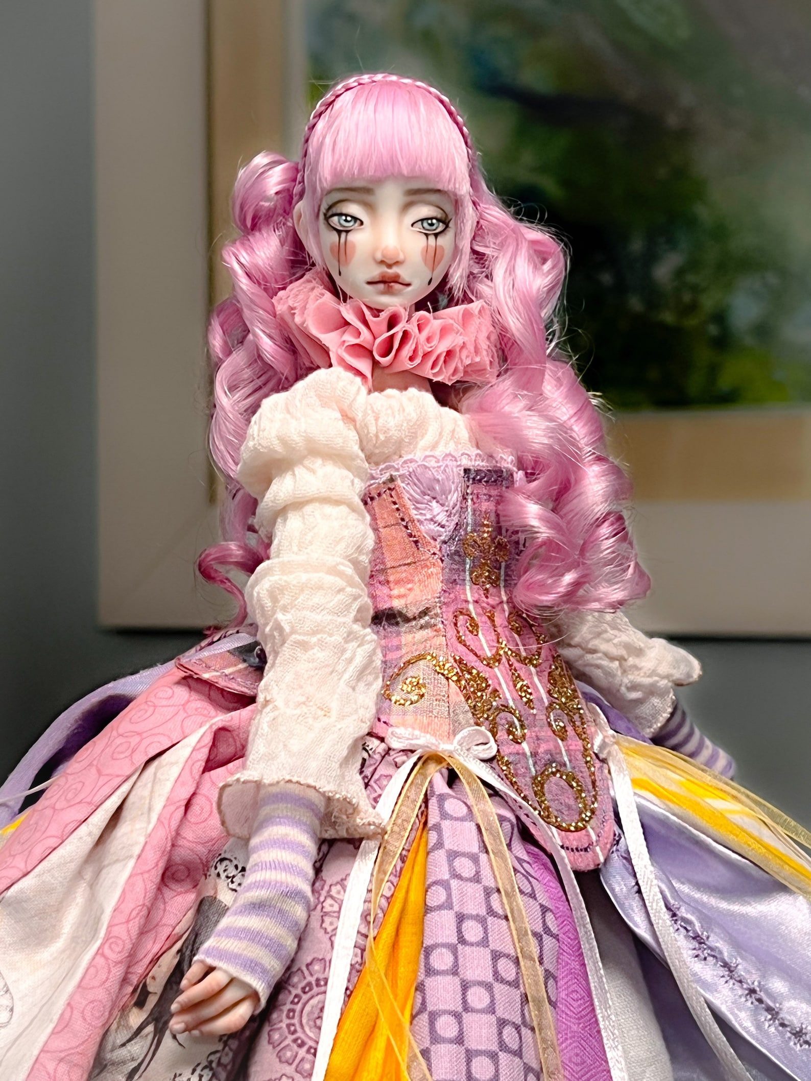 Ooak BJD Doll Full Set Clown Porcelain BJD Doll Made to Order - Etsy