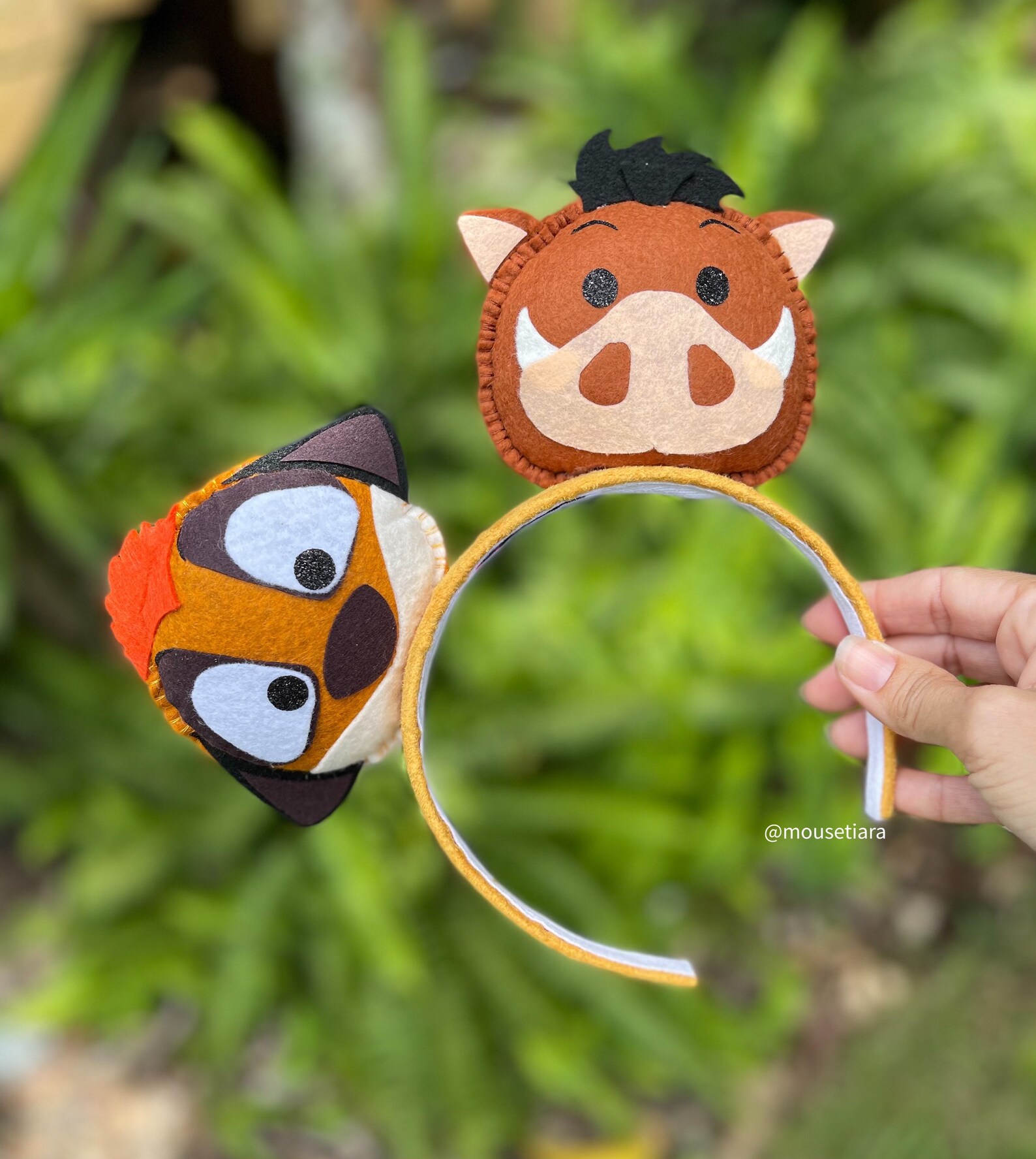 Mickey Ears Rey León Pumba Timon Mouse Ears No Bow Headband Tsum Tsum ...
