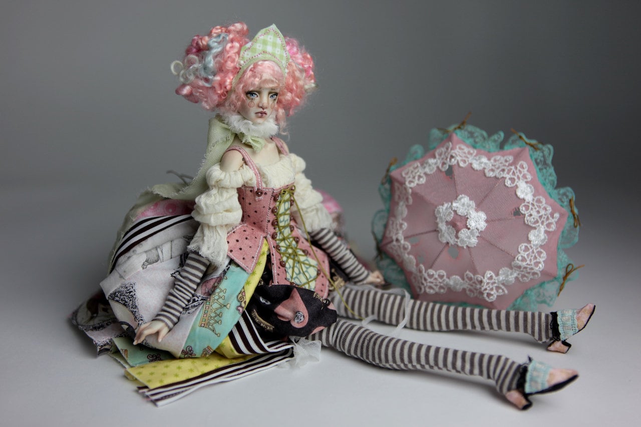 Ooak BJD Doll Full Set Clown Porcelain BJD Doll Made to Order - Etsy