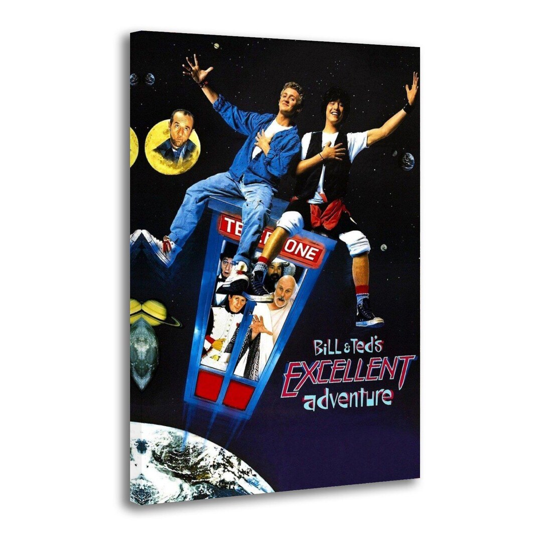 Bill & Ted's Excellent Adventure Sci Fi Movie Painting on Canvas Wall ...