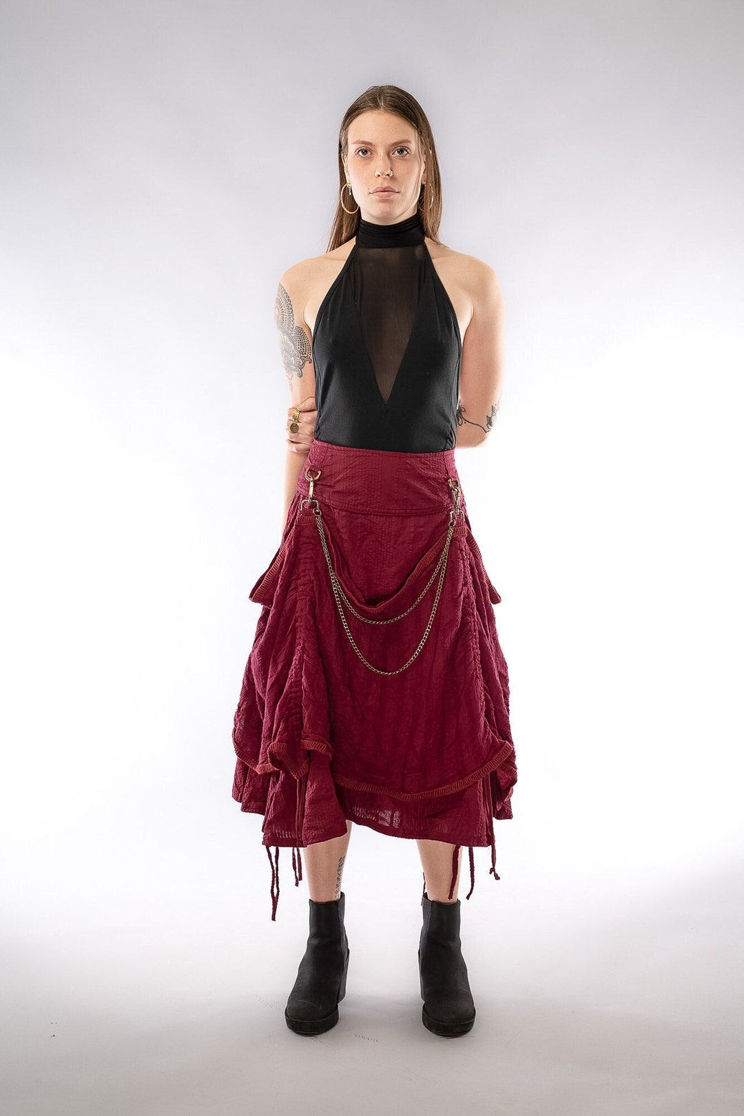 SUKIYAKI Post-apocalyptic STEAMPUNK SKIRT for Women - Interchangeable ...