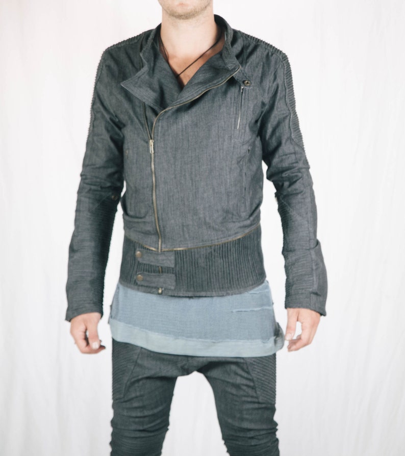 Perfecto Jeans Jacket for MEN Rockers Ethno Punk Edgy - Etsy