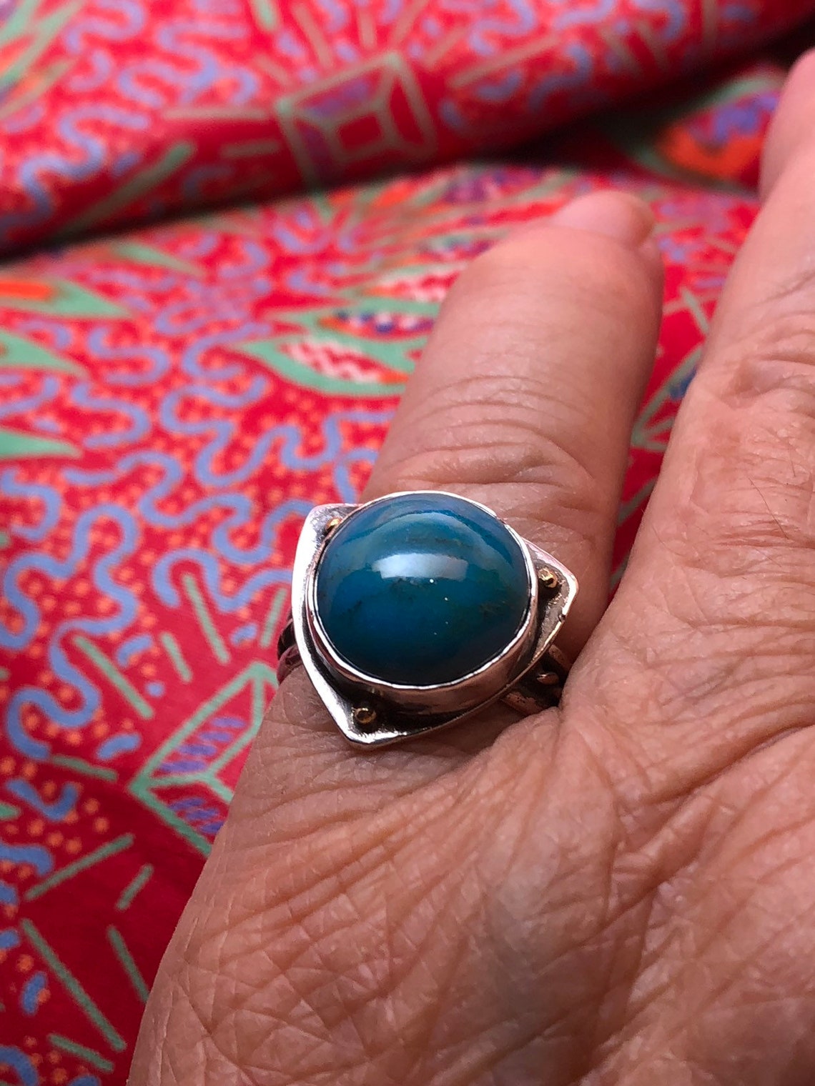 Turquoise Beauty. Beautiful Clear Blue Stone Set in Sterling on a ...