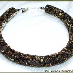 Python Snake Skin Bead Crochet Rope Necklace Pattern Pdf - Etsy