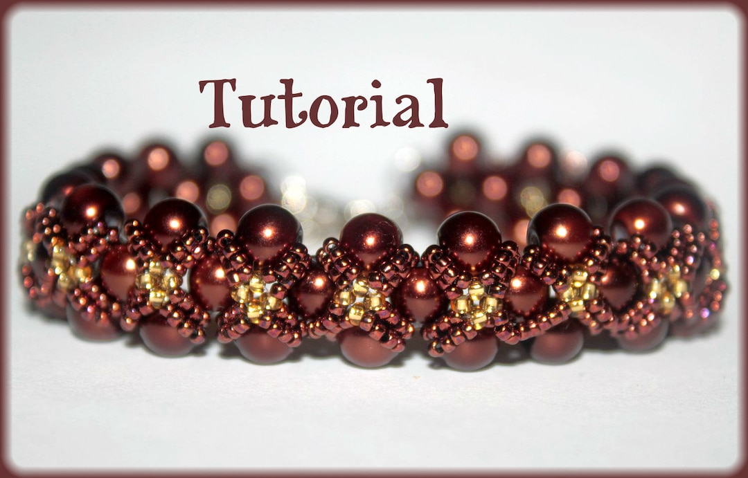 Pearls and Seed Beads Beading Pattern PDF, Bracelet or Necklace ...
