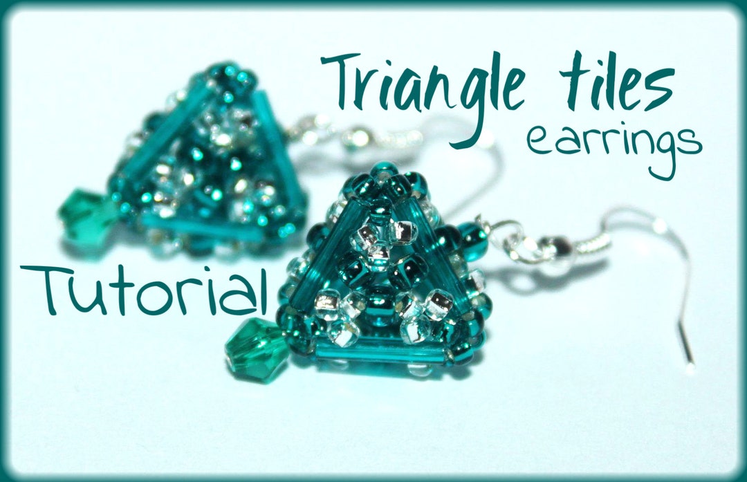 Triangle Tile Beading Pattern Tutorial PDF Beading Instructions Seed ...