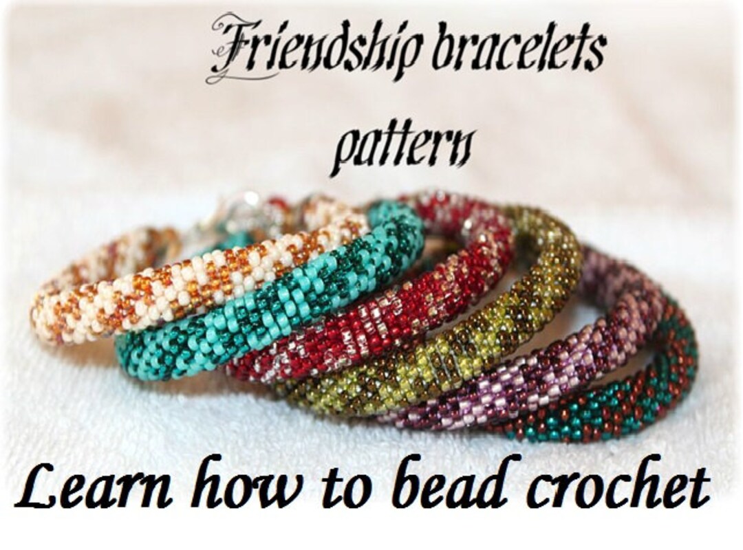 Learn HOW to BEAD CROCHET With a Simple Pattern of a Bracelet or a ...