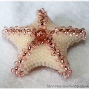 Starfish Pendant or Hairpin Beading Pattern PDF, Pendant Beading Pattern, Beading Tutorial ...
