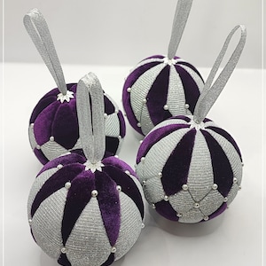 Christmas Balls Baubles Set 4 Pcs, Seasonal Decor, Christmas Tree Toy ...