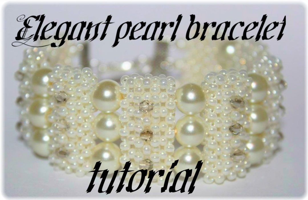 Elegant Pearl Bracelet, Beading Pattern (PDF) - Etsy