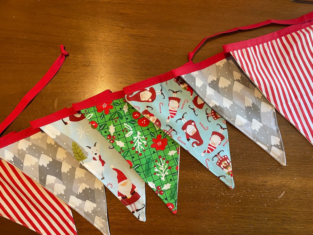 Christmas Fireplace Banner Mantel Decor Santa Banner Santa Gnomes ...