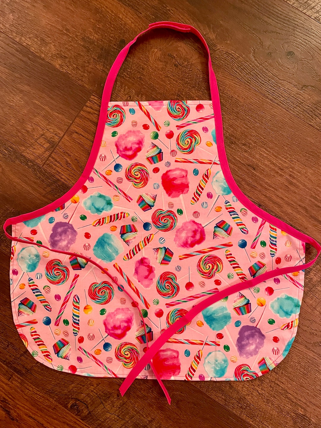 Child's Apron: Candy Print, Kids Kitchen Apron - Etsy