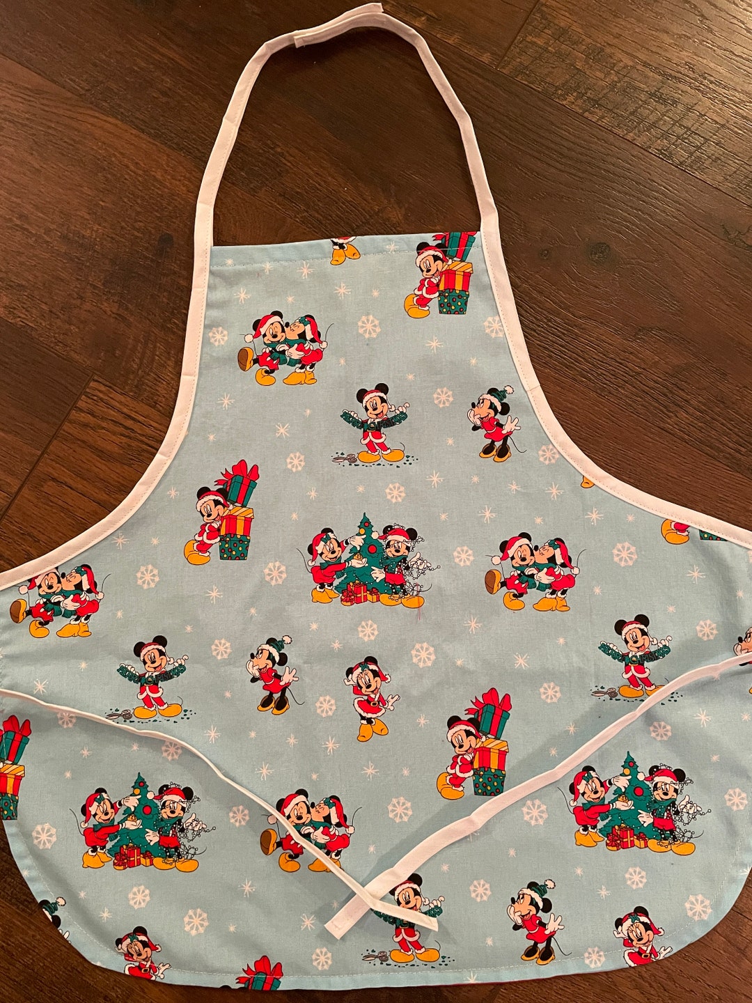 Mickey Mouse Christmas Apron - Disney Kids Apron - Baking Apron - Art ...
