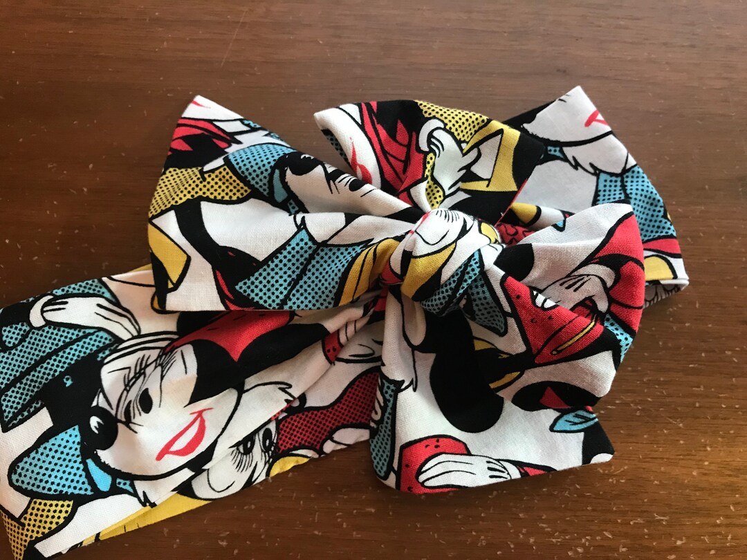 Minnie Mouse Head Wrap Bandeau Nœud Noué Disney Head - Etsy France