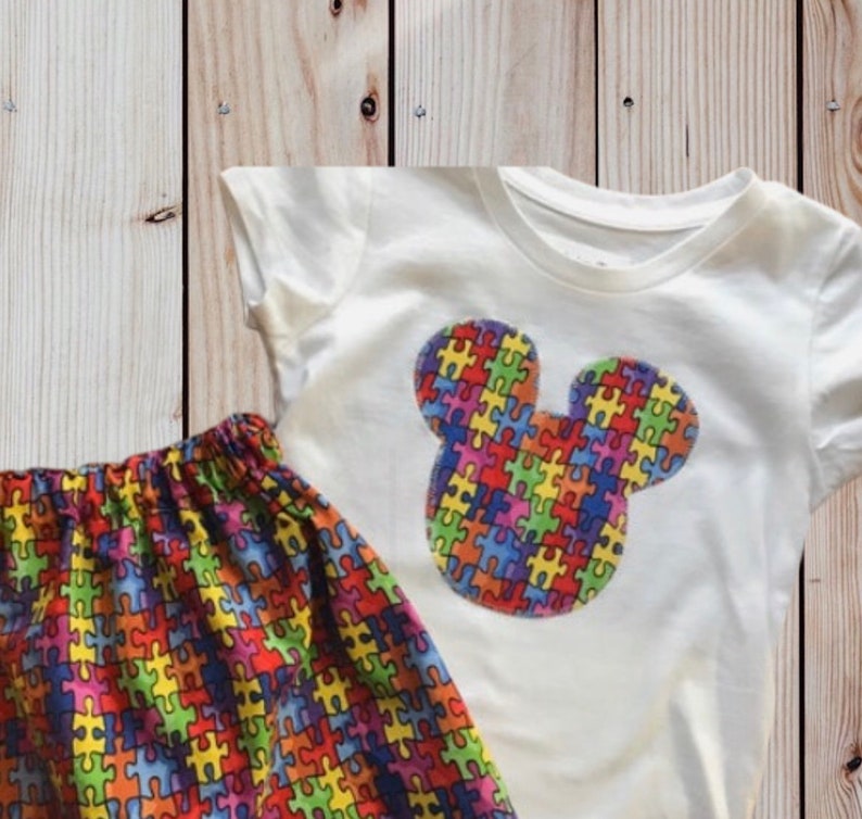 Autism Awareness Outfit Disney Autism Outfit Mickey Mouse - Etsy