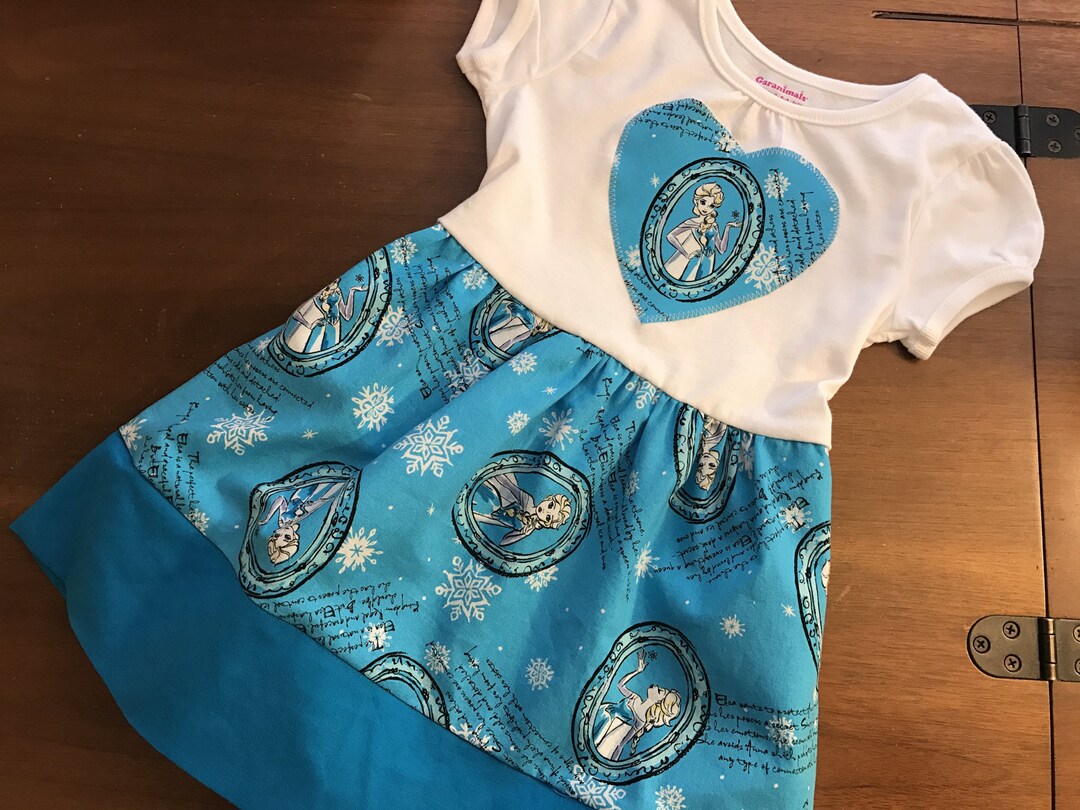 Girls Frozen Dress - Frozen Knit Dress -anna Elsa Frozen Dress - Disney ...