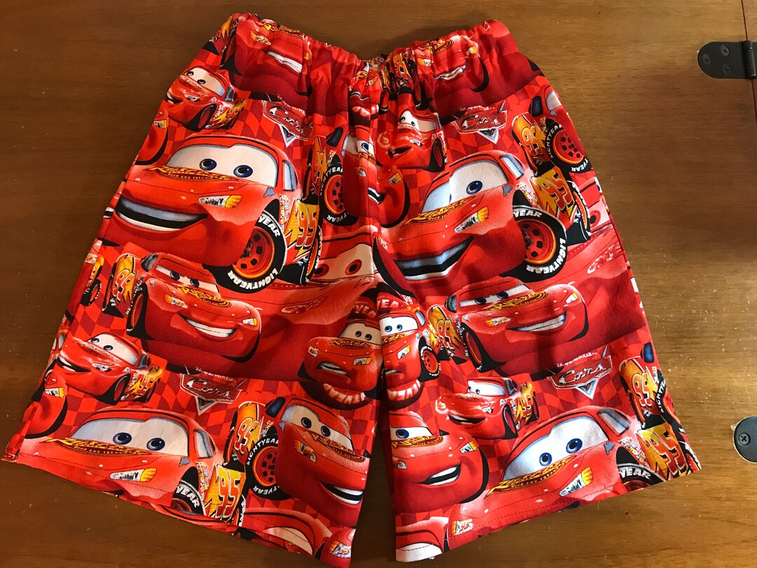Boys Disney Cars Shorts - Lightening Mcqueen Shorts - Lightening ...