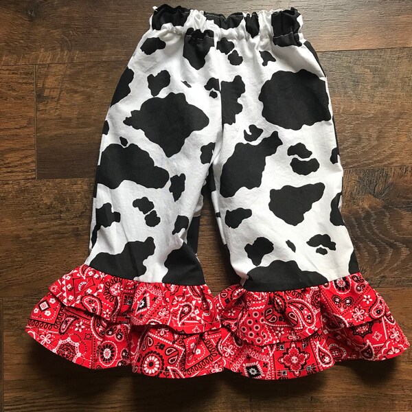 Girl Ruffle Pants - Etsy