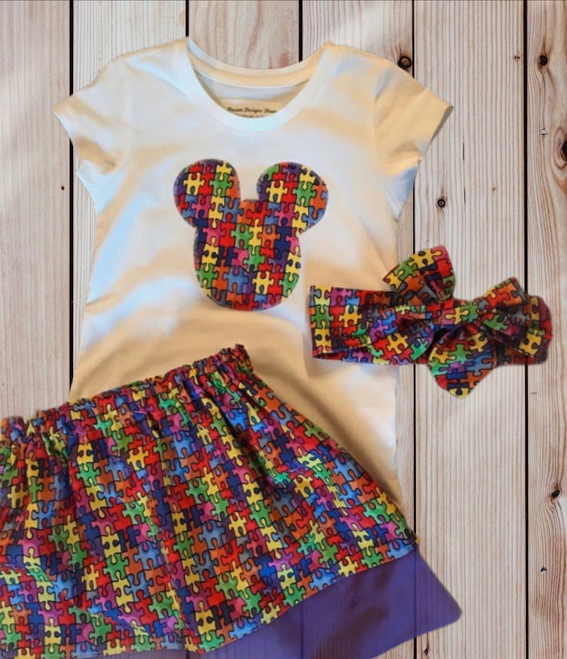 Autism Awareness Outfit Disney Autism Outfit Mickey Mouse - Etsy
