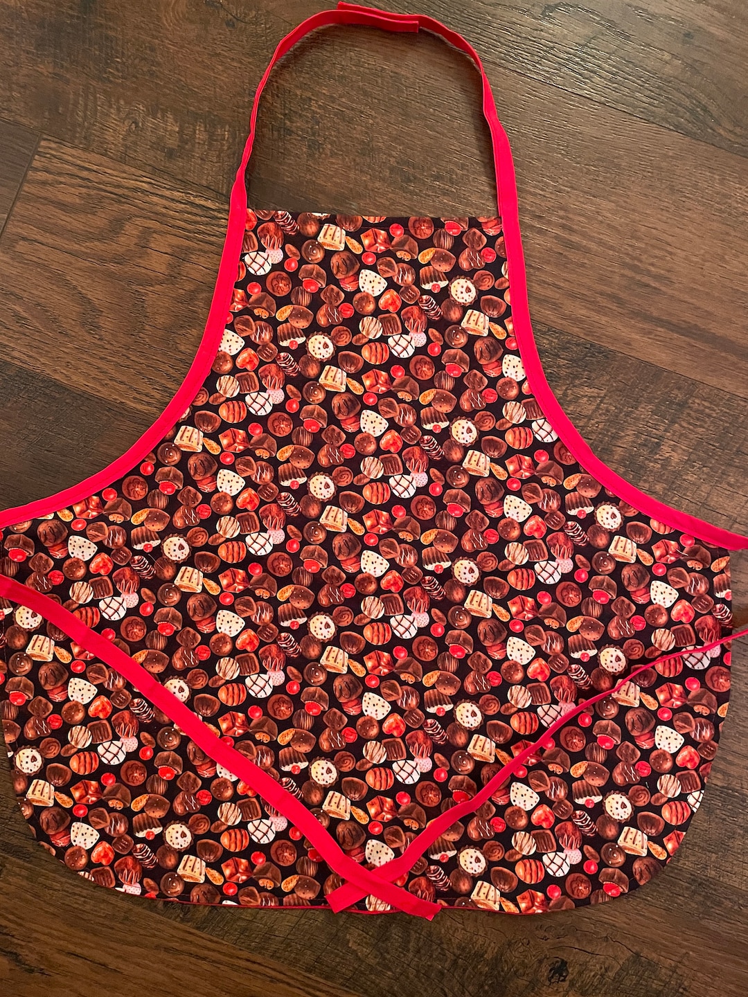 Kids Reversible Apron - Chocolate Candy Apron - Baking Apron - Art ...