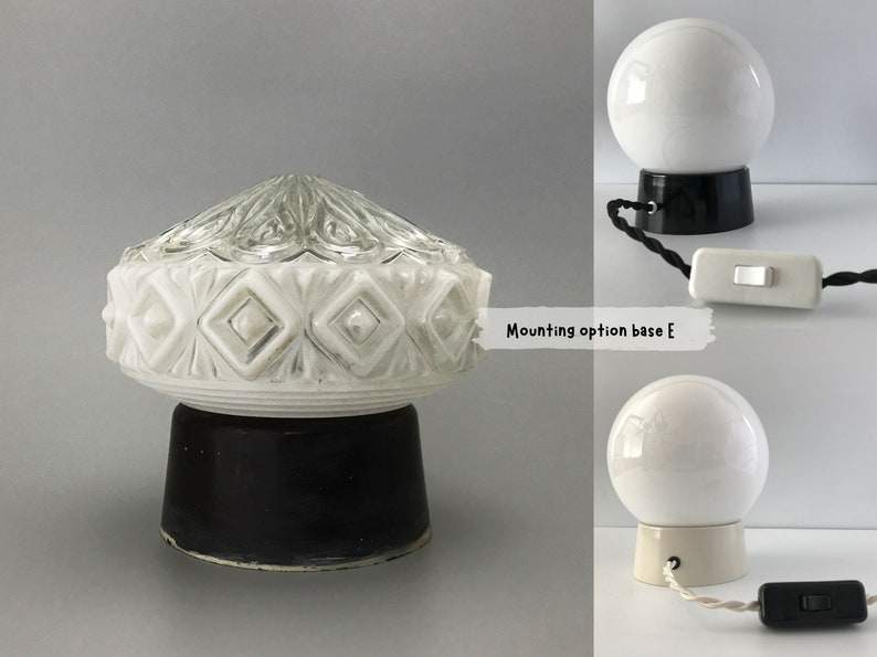 Mid-century Diamond Cut Flush Mount Wall Light Sconce Ceiling Light No ...