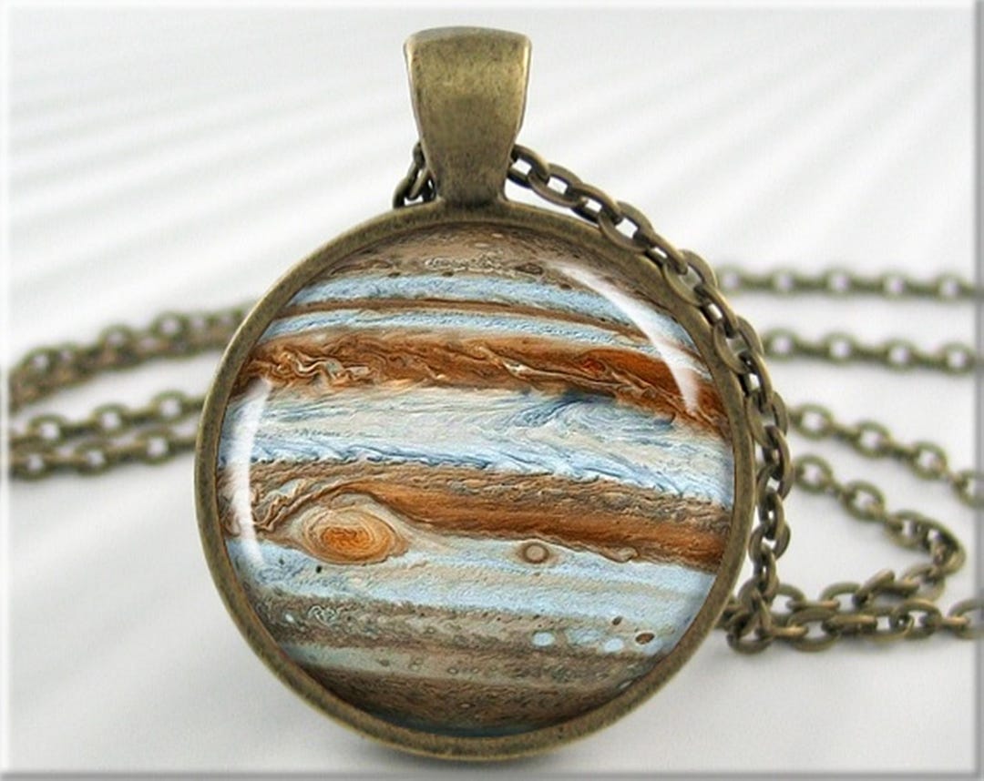 Jupiter Pendant Necklace, Planet Jupiter Space Jewelry, Space Gift ...