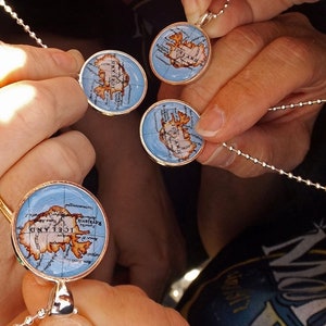 Samoa Map Pendant, Samoa Islands Resin Charm, Picture Jewelry, Map ...