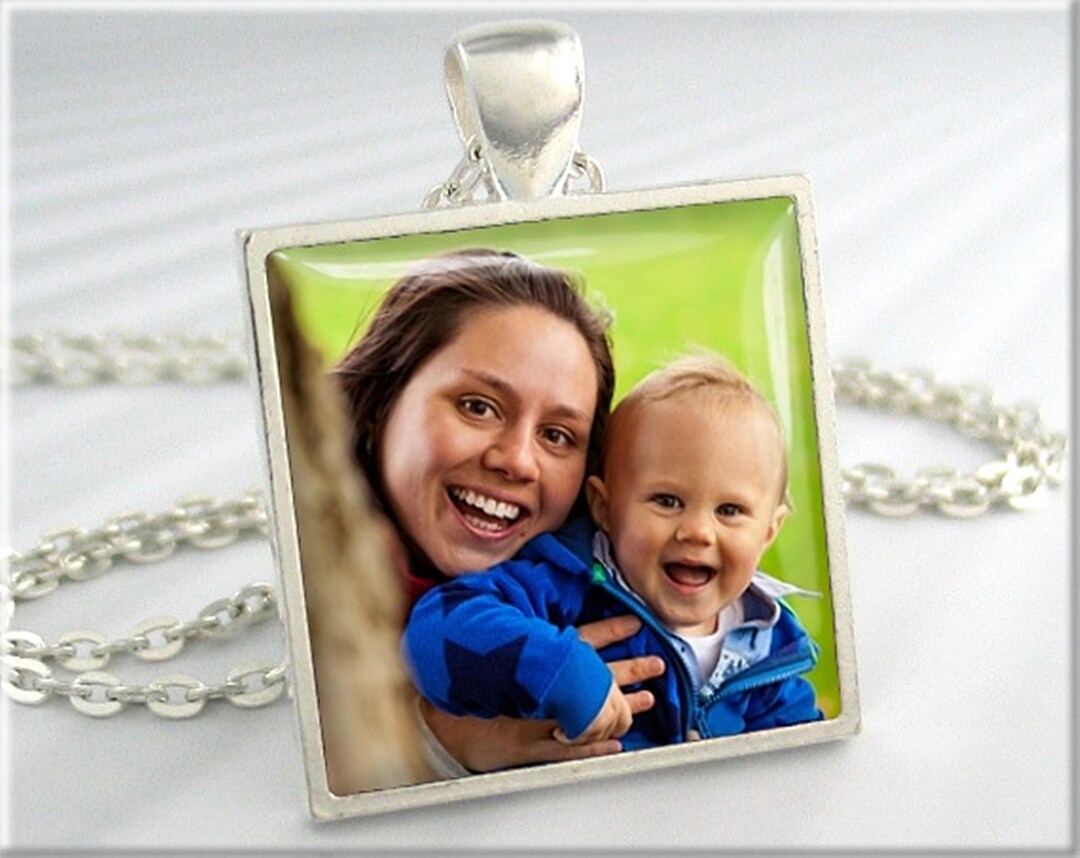 Custom Photo Pendant, Personalized Gift Pendant, Custom Map, Baby ...