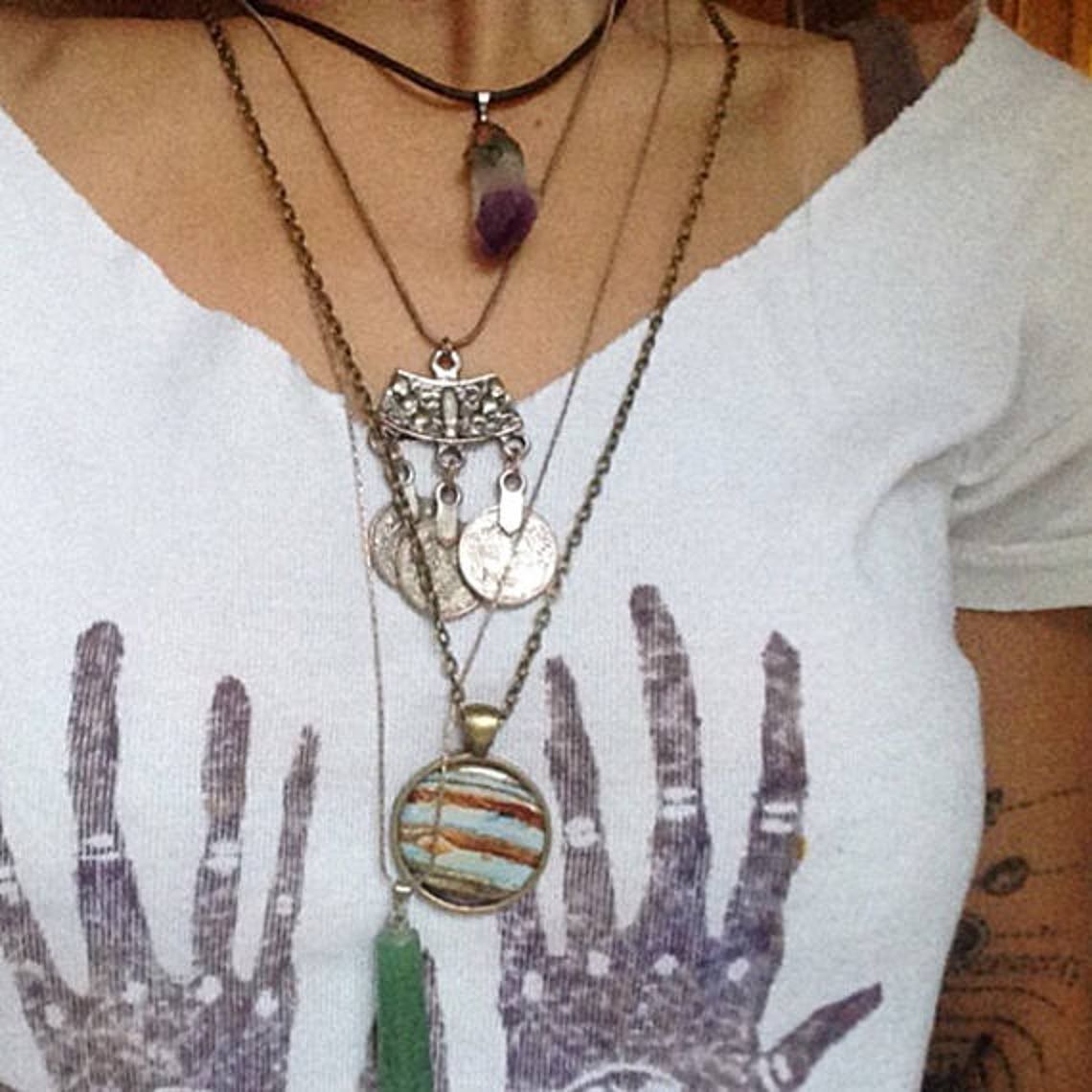 Jupiter Pendant Necklace Planet Jupiter Space Jewelry Space | Etsy