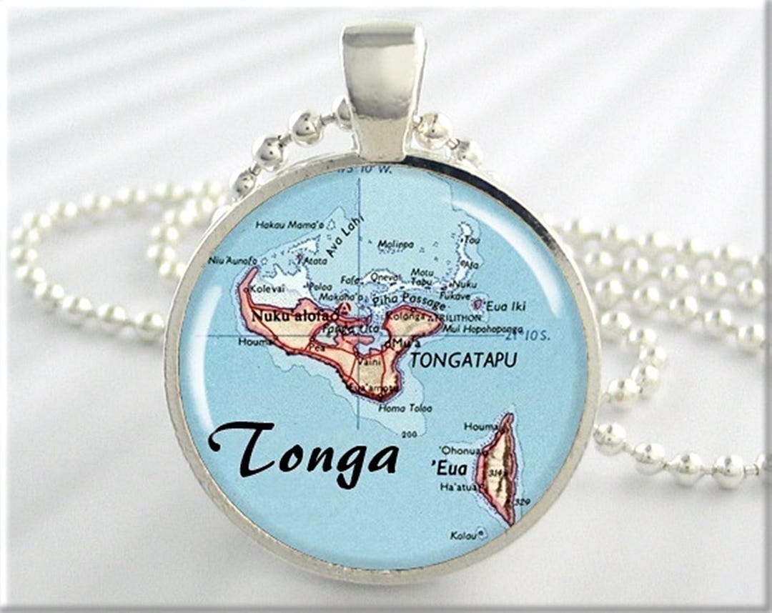 Tonga Map Pendant, Resin Charm, Polynesian Island Archipelago, Map ...