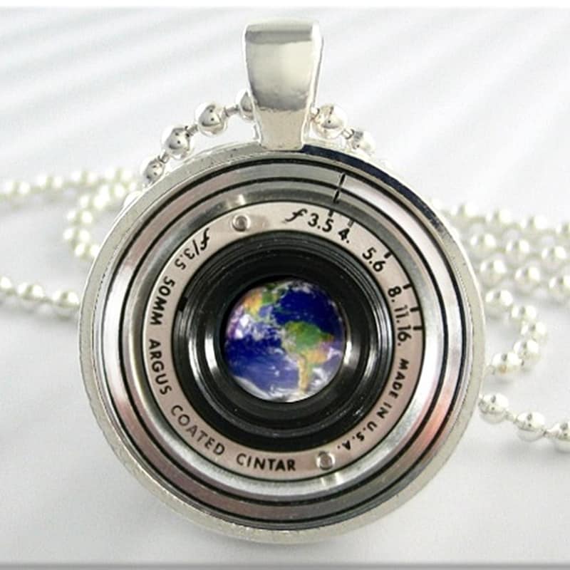 Camera Lens Necklace - Etsy
