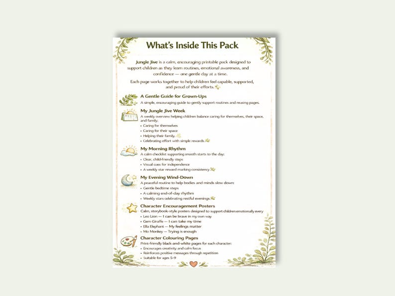 Gentle Kids Routine Pack Printable | Morning & Evening Visual Schedules ...