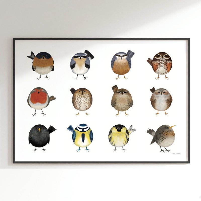 British Birds Poster - Etsy UK