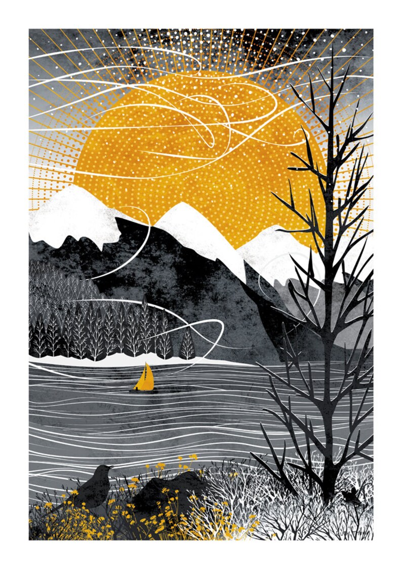Sail on the Wind Art Print: A4 A3 A2 A1 - Etsy