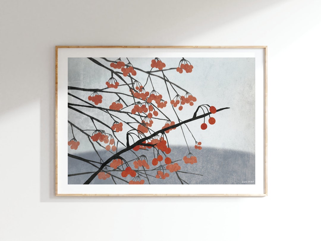 Red Berries Art Print: A4, A3, A2, A1 - Etsy