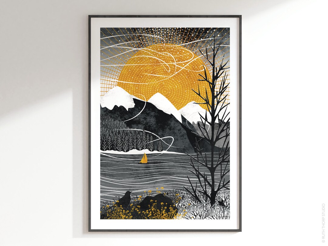 Sail on the Wind Art Print: A4, A3, A2, A1 | Journey Collection ...