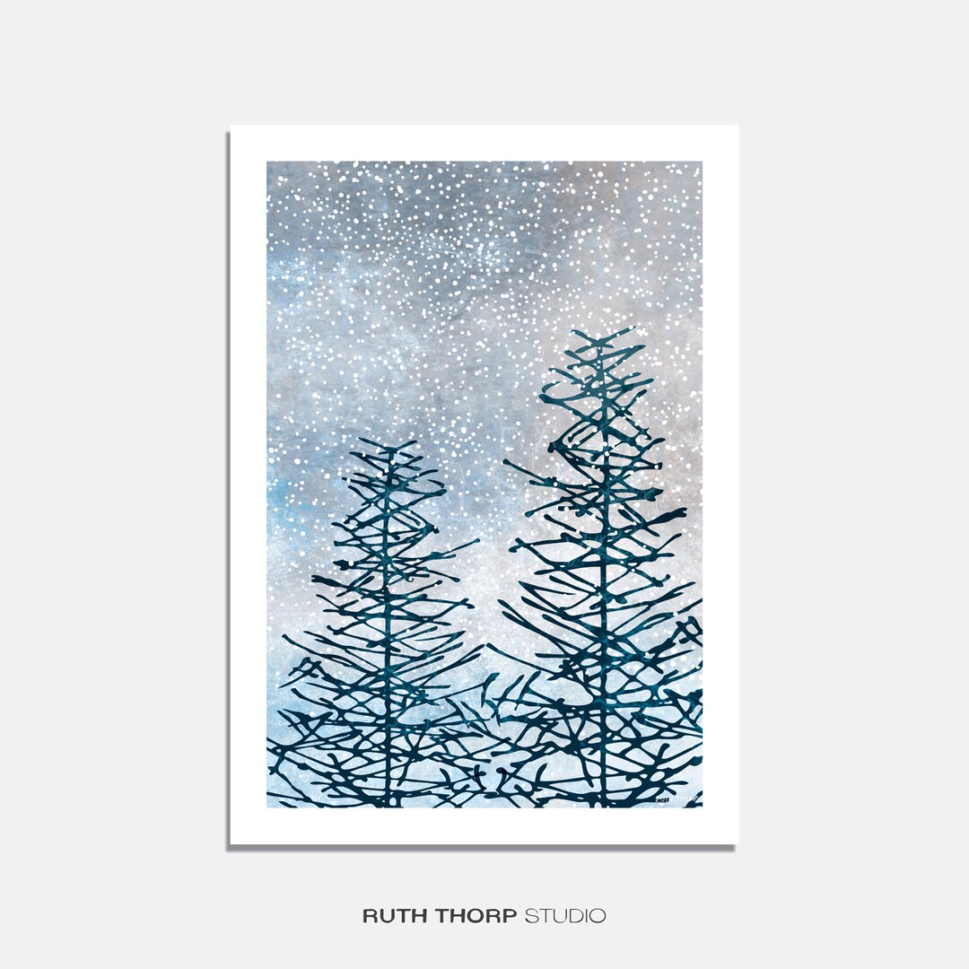 Treetops Art Print: A4 A3 A2 A1 - Etsy