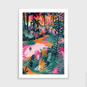 Paradise Found Art Print: A4, A3, A2, A1 | Bright and Colourful Home ...
