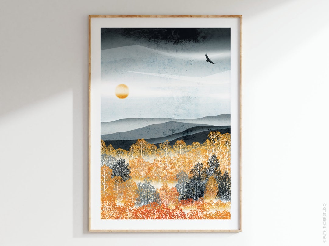 Autumn Mist Art Print: A4, A3, A2, A1 | Autumn Forest | Cairngorms ...